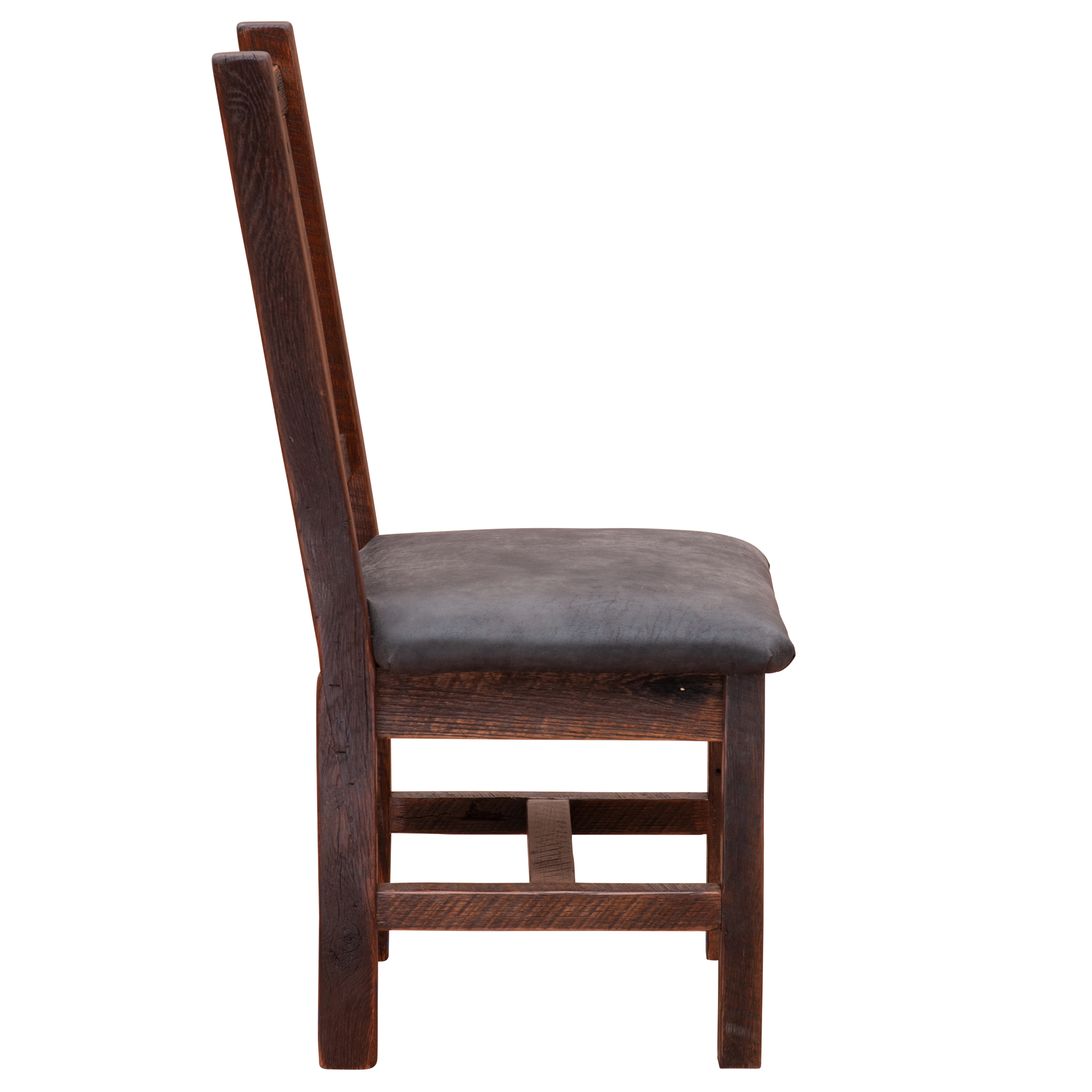 Barnwood Prairie Dining Side Chair - Upholstered Seat - Standard Fabric ...