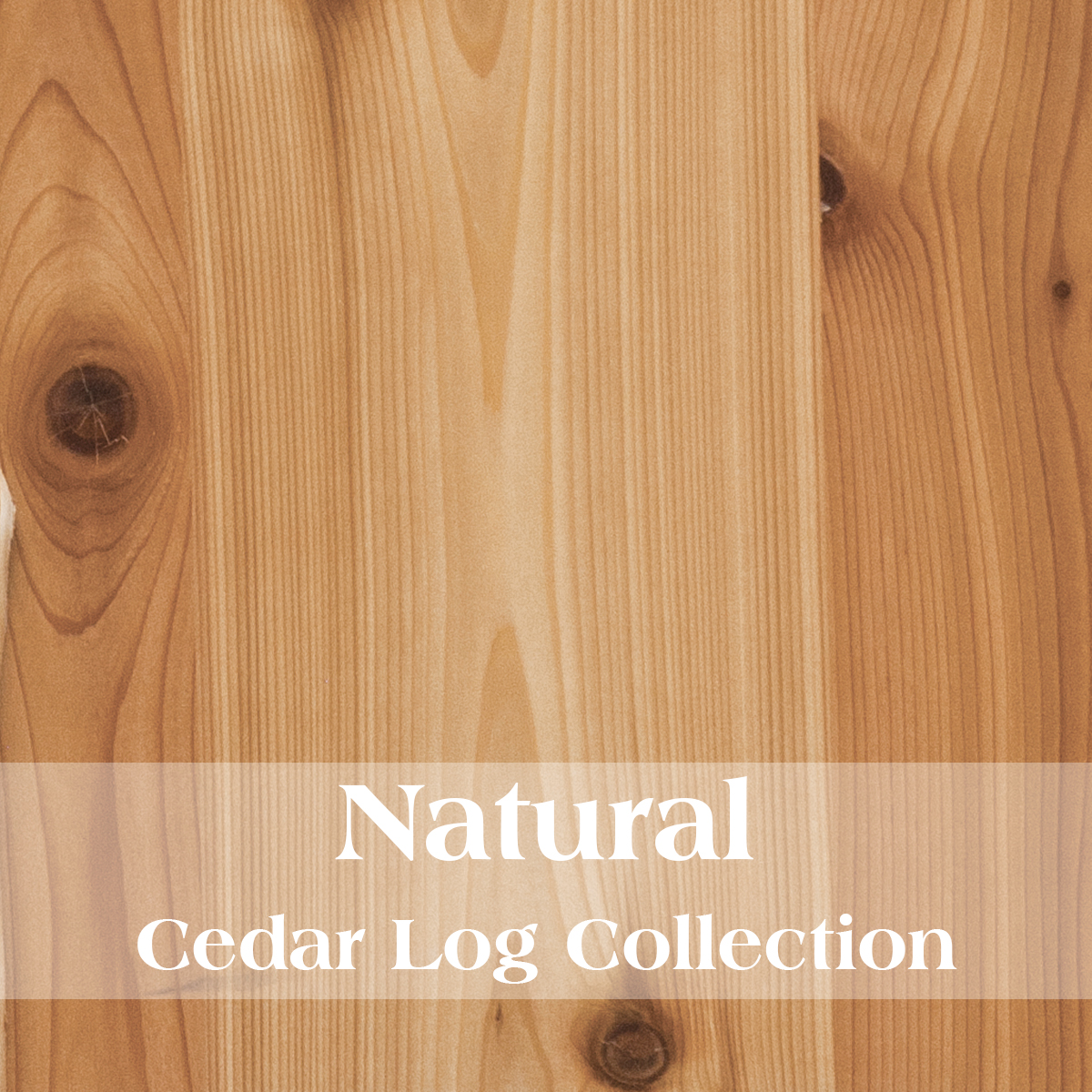 Cedar Log Coffee Table - Custom Size - Natural - Liquid Glass Finish ...