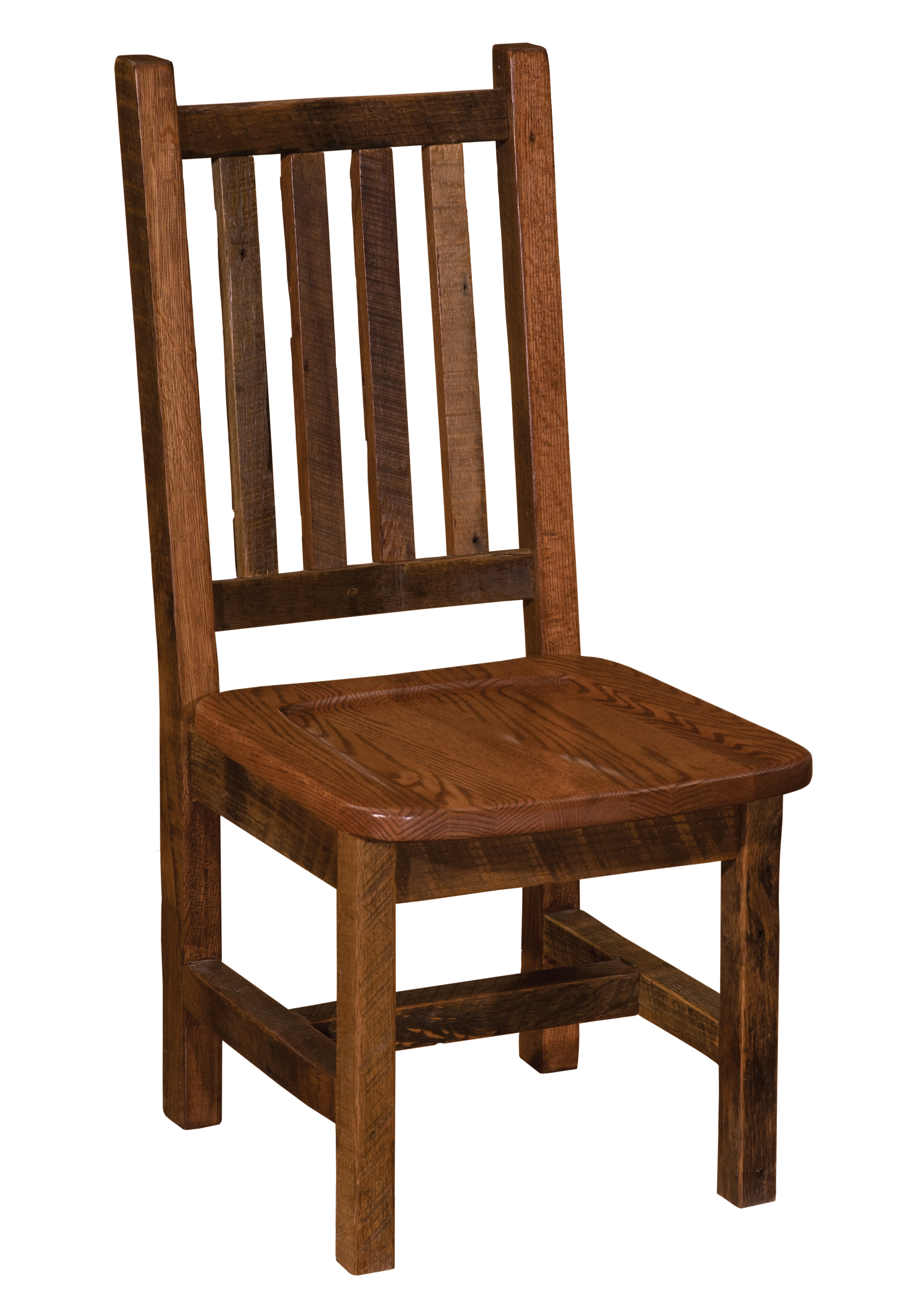 Barnwood Prairie Dining Side Chair - Antique Oak Seat - Gil's Furniture ...