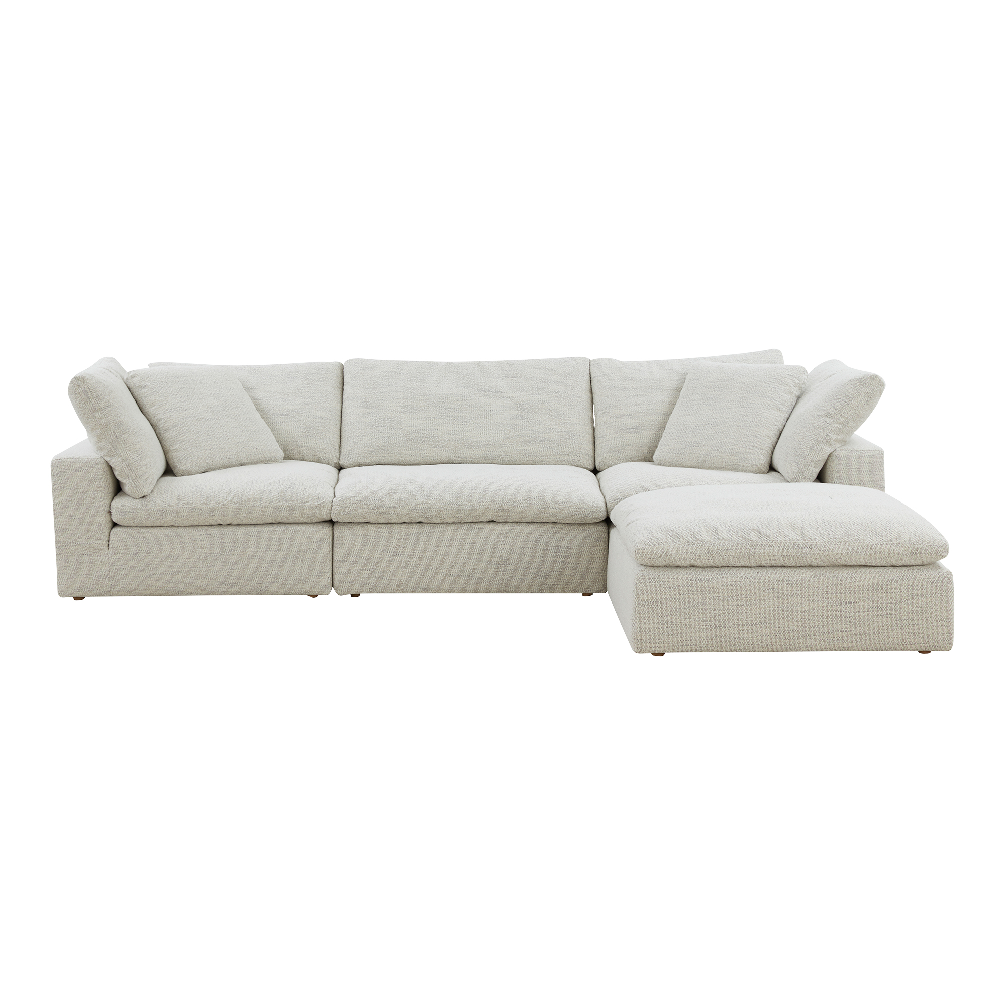 Clay Lounge Modular Sectional Coastside Sand by Moe's Home Collection ...