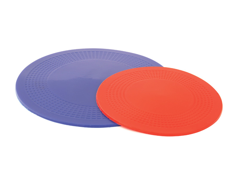 Round Mat, Dycem, 140mm Diameter, Red