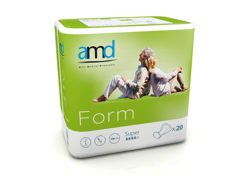 AMD Anatomical Pad, Super Absorbency, 2100mL