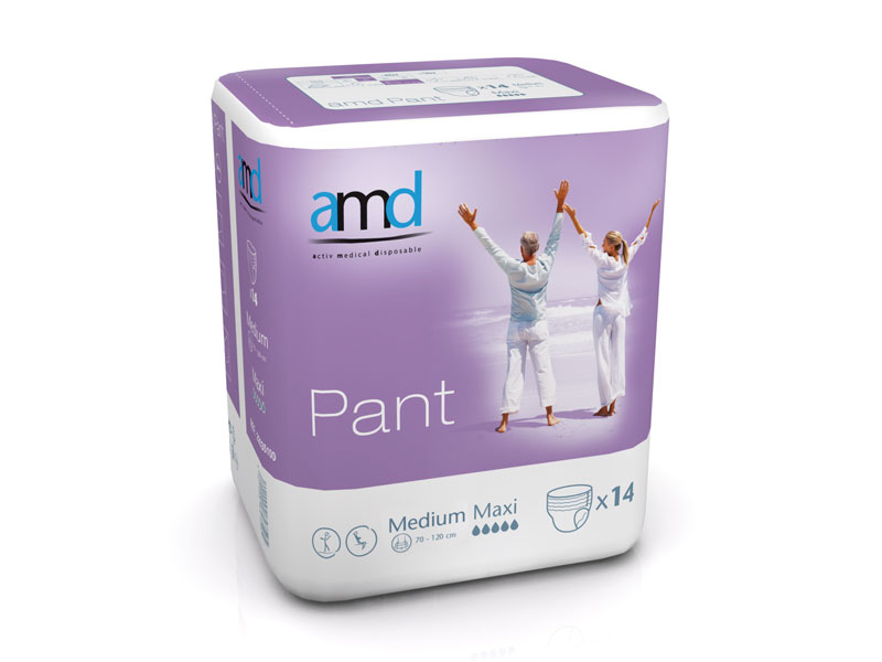 AMD Pull Up Pants, Maxi Absorbency, Medium