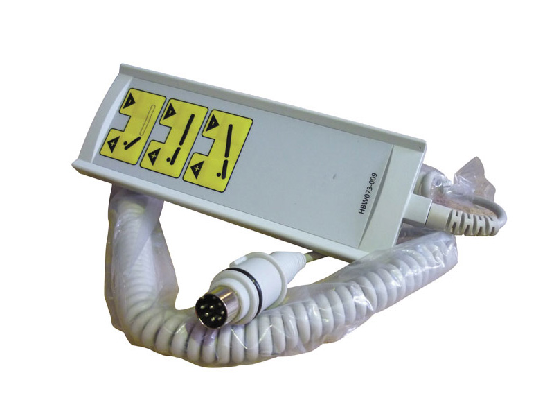 Handset, 6 Button, Grey [Yellow], 8 Pin DIN (Round) Plug, Linak HB70