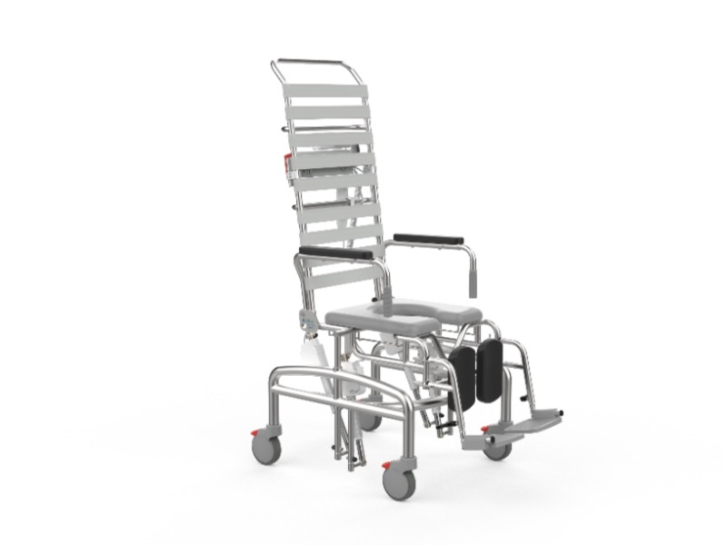 Shower Commode, Electric Tilt in Space, Swing Away Footplate, 460mm ...