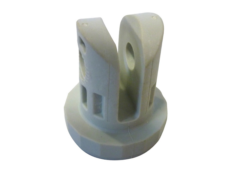 Dewert Clevis: Plastic, Grey, SKU 202406