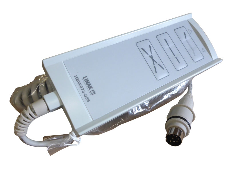 Handset, 6 Button, Grey, 8 Pin DIN (Round) Plug, Linak HB70, to suit ...