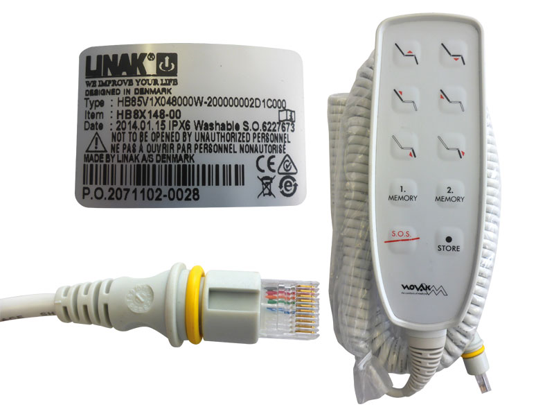 Linak HB80 Handset | 10 Buttons | Grey
