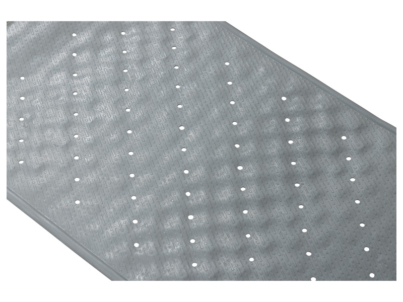 Ansa 700x400mm Grey Bath Mat - Anti-Slip & Machine Washable