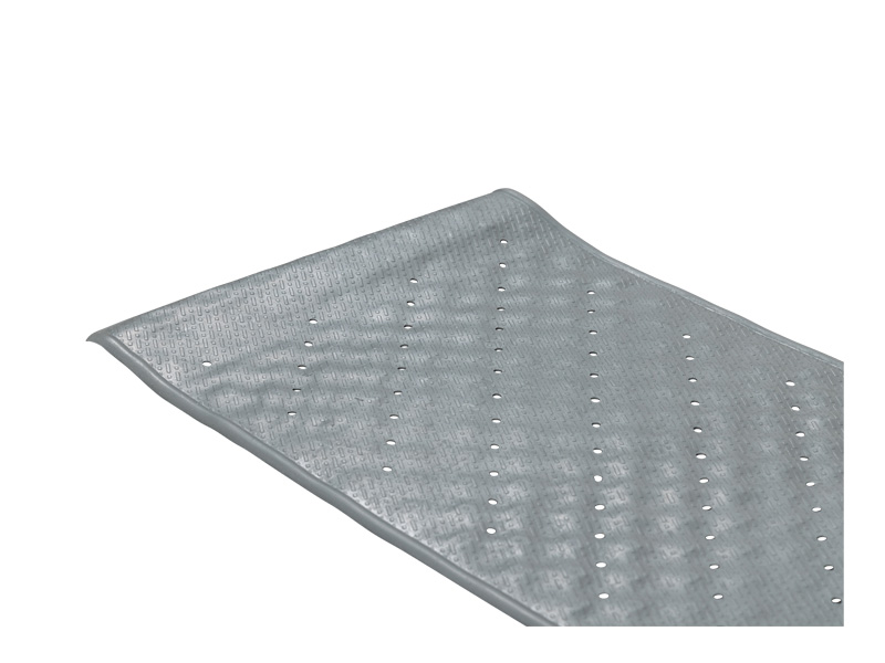 Ansa 700x400mm Grey Bath Mat - Anti-Slip & Machine Washable