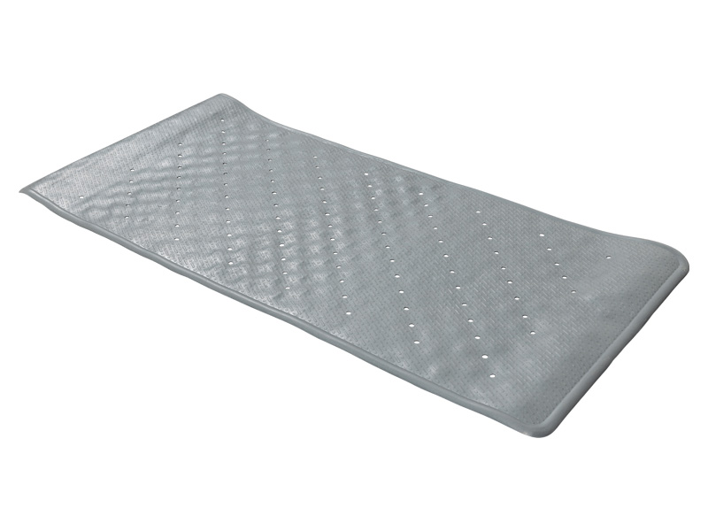 Ansa 700x400mm Grey Bath Mat - Anti-Slip & Machine Washable