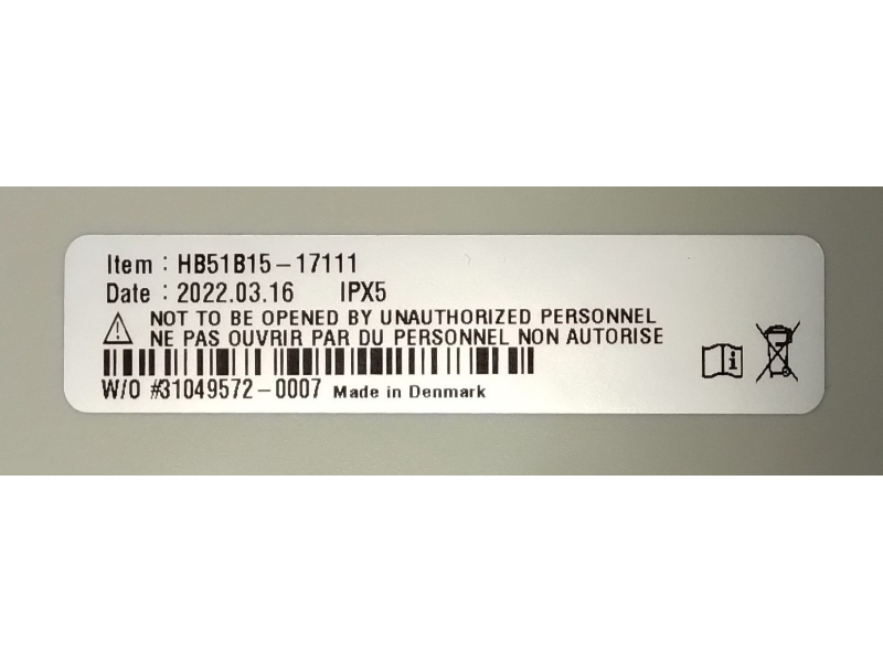 Handset, 2 Button, Grey, 8 Pin DIN (Round) Plug, Linak HB50, to suit ...