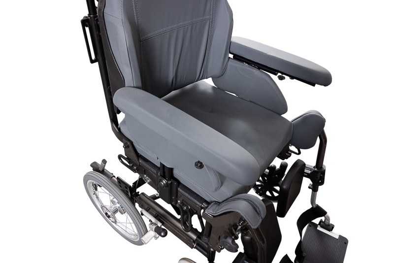 Wheelchair, Relax, Transit, Tilt & Recline, with Drum Brake, 460mm