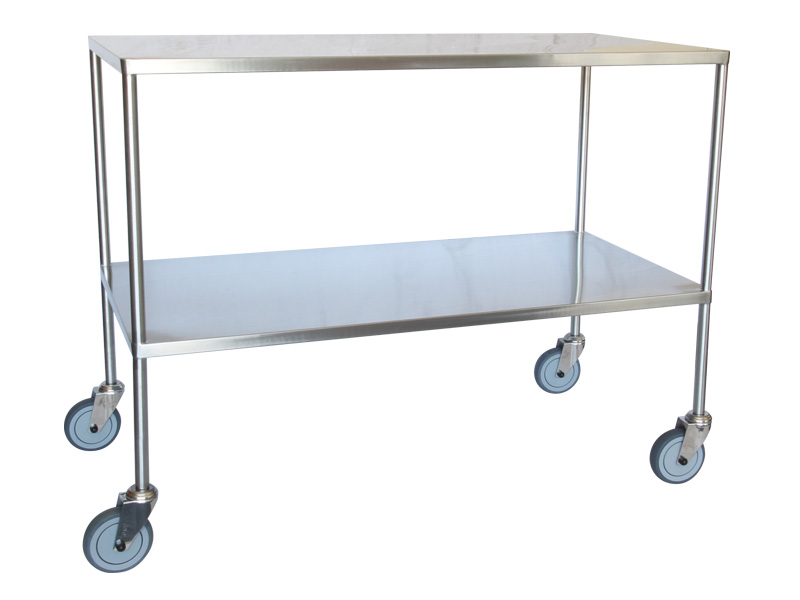 Juvo Stainless Steel Instrument Trolley, 2 Shelves