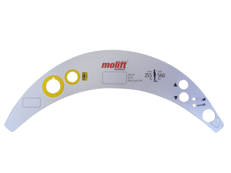 Decal, Front Cover, Molift, to suit Nomad Ceiling Hoist