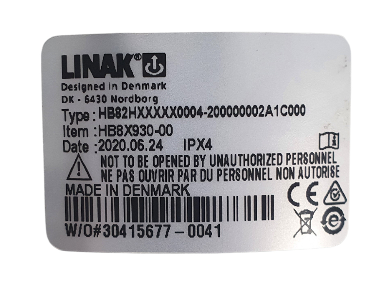 Linak HB80 Handset | 4 Button | Grey
