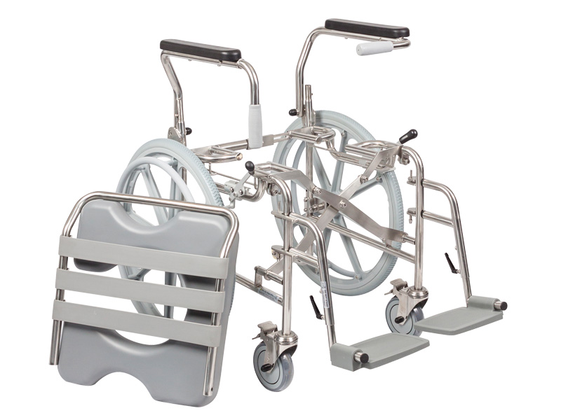 Juvo Shower Commode - Self Propelled, Folding, 510mm