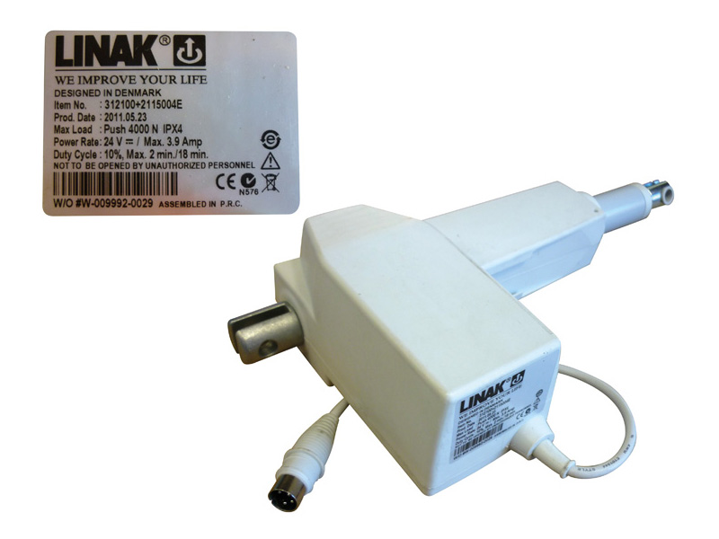 Linear Actuator, 150mm (6in.), Grey, 4 Pin Round Plug, Linak LA31