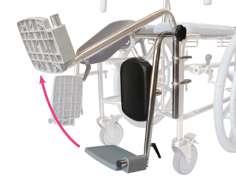 Shower Commode Accessories, Juvo, Elevating Legrest, Left