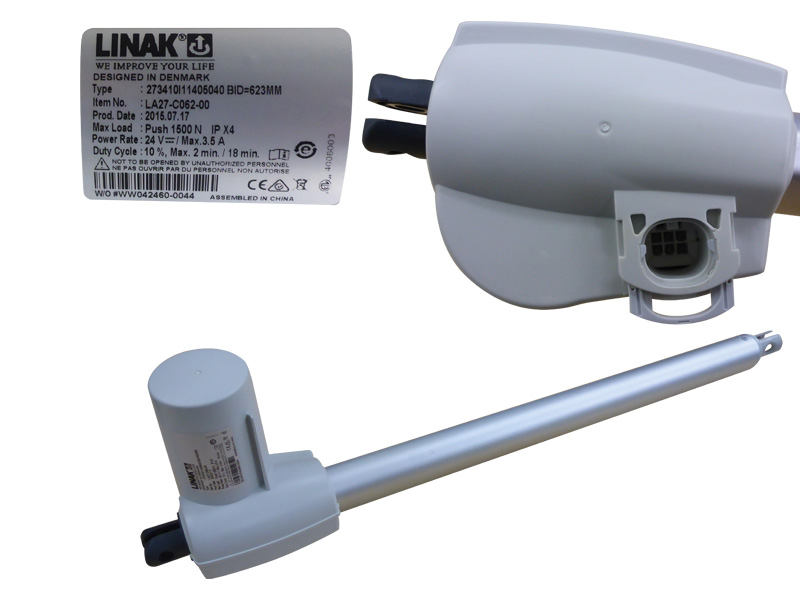 Linear Actuator, 620mm (24.5in.), Grey, Linak LA27, to suit Arjo ...