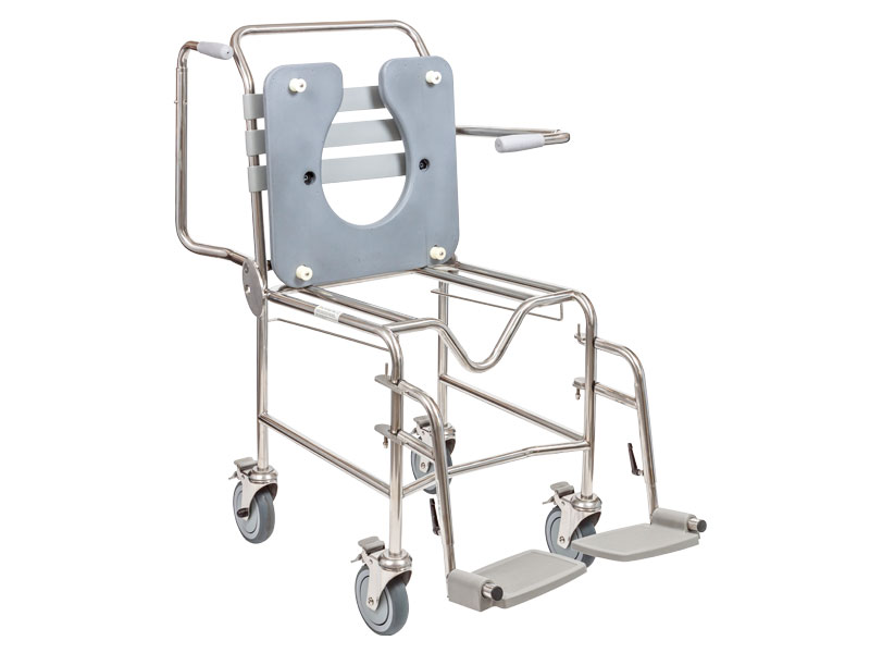 Juvo Shower Commode Chair, Swing Away Footrests, 460mm Seat