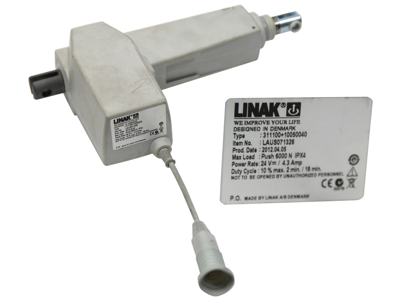 Linear Actuator, 50mm (2in.), Grey, 6 Pin Rectangle Plug, Linak LA31 ...
