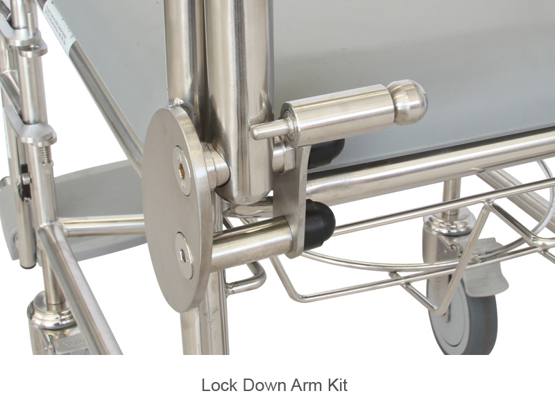 Shower Commode Accessories, Lock Down Arm Kit, Left Hand, Juvo