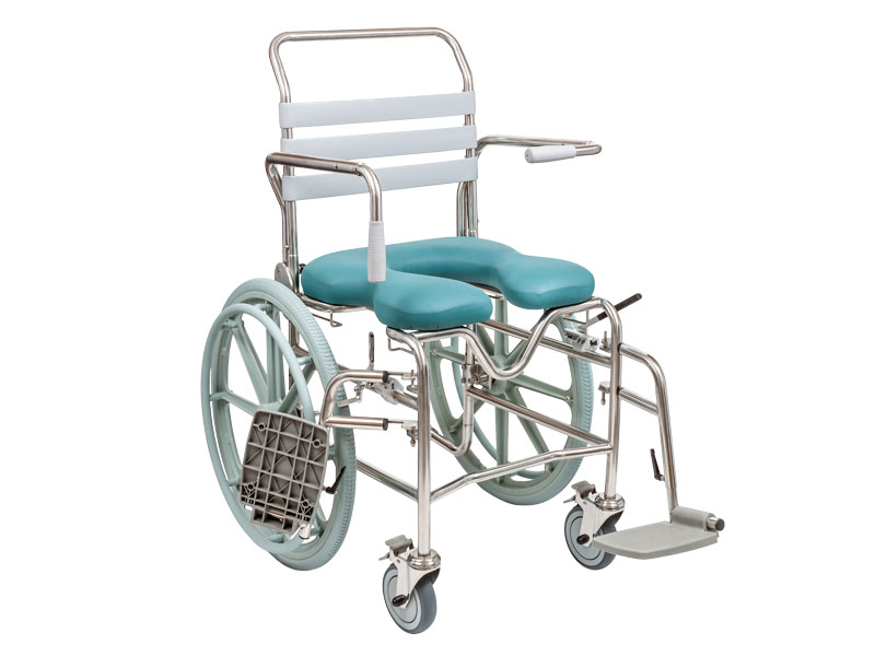 Shower Commode, Self Propelled, Swingaway Footplate, 460mm, Juvo