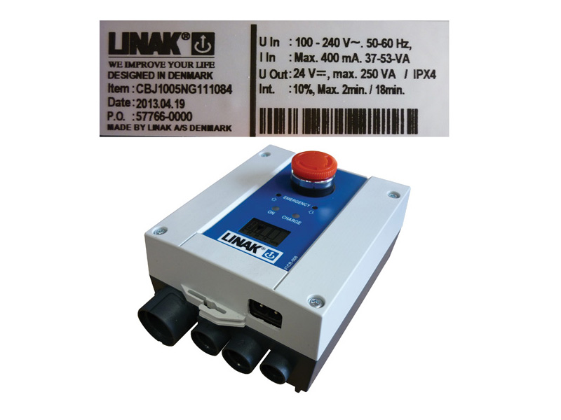 Linak Control Box: 2-Channel, LCD Display
