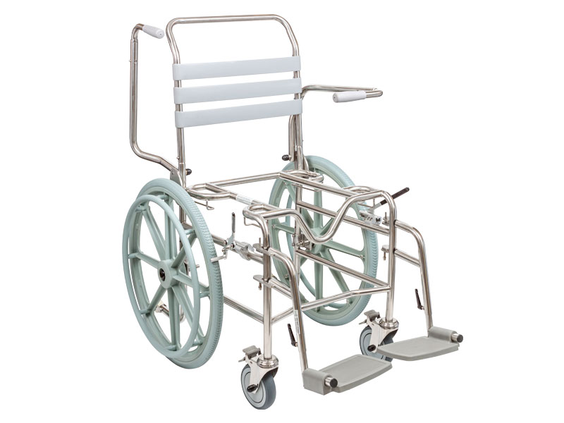 Shower Commode, Self Propelled, Swingaway Footplate, 460mm, Juvo