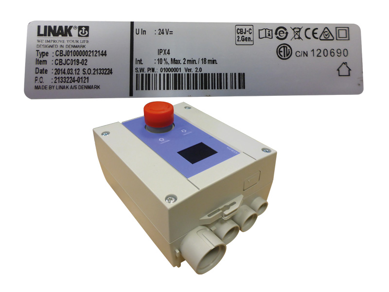 Control Box, 1 Channel, Mauve, with LCD Display, Smart Monitor, Linak ...