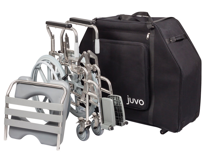 Juvo Shower Commode - Self Propelled, Folding, 460mm