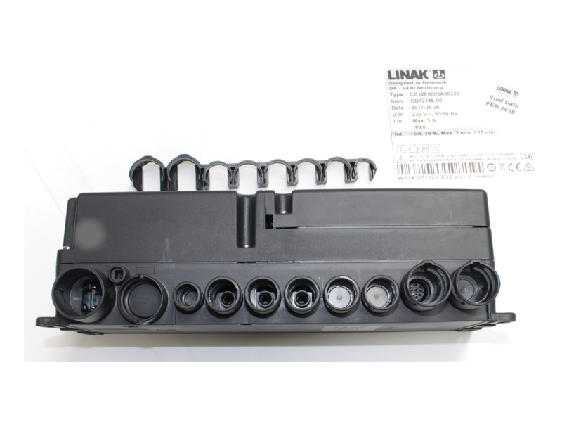 Control Box, 3 Channel, Black, with Battery Backup, Linak CB12, to suit Sertain S4000 Care Chair