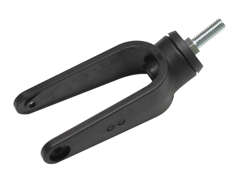 Castor Fork, Front, Plastic, Black, Ansa, to suit Ansa Sprinter Seat Walker