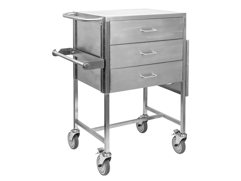 Plaster Trolley, Stainless Steel, 3 Drawer, 900 x 500 x 900mm, with ...