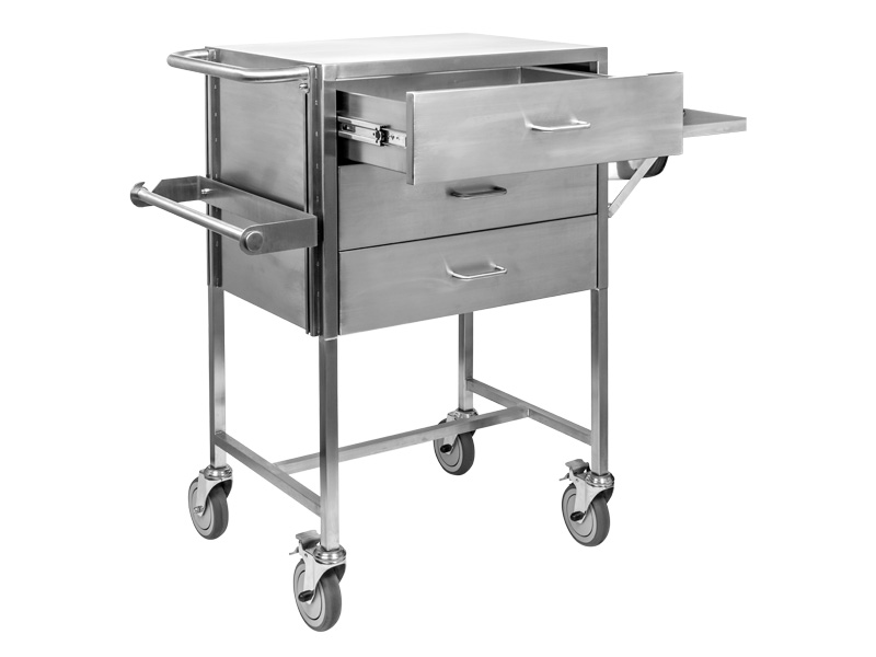 Plaster Trolley, Stainless Steel, 3 Drawer, 900 x 500 x 900mm, with ...