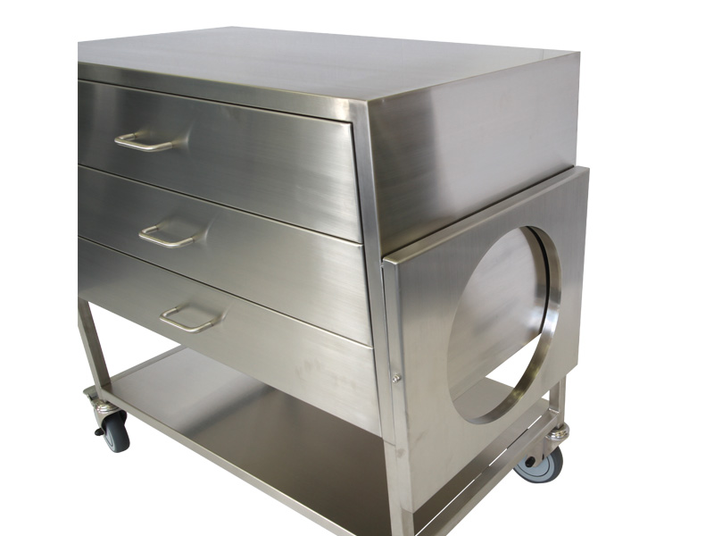 Plaster Trolley, Stainless Steel, 3 Drawer, 900 x 500 x 900mm, with ...