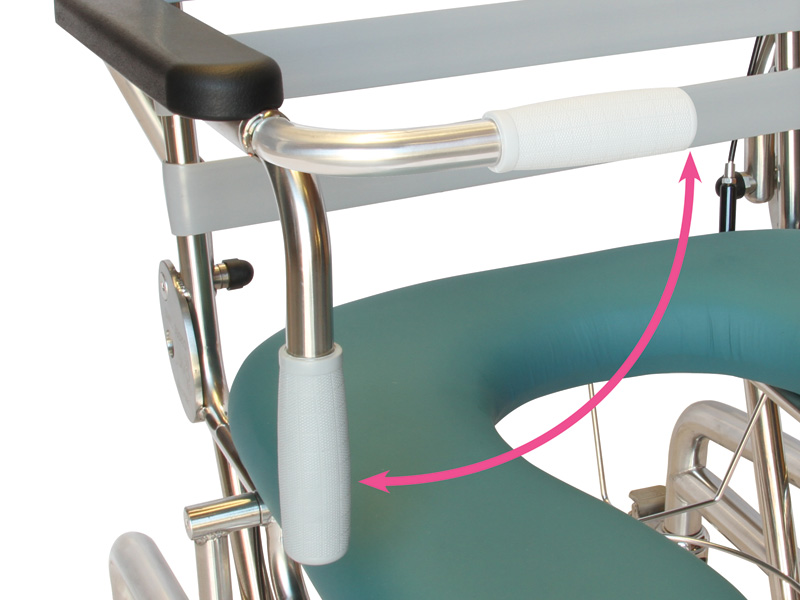 Shower Commode, Tilt in Space, Swing Away Footplate, 460mm, Height ...