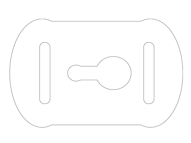 Sling, Pivot Keyhole Clip, with Head Support, Large