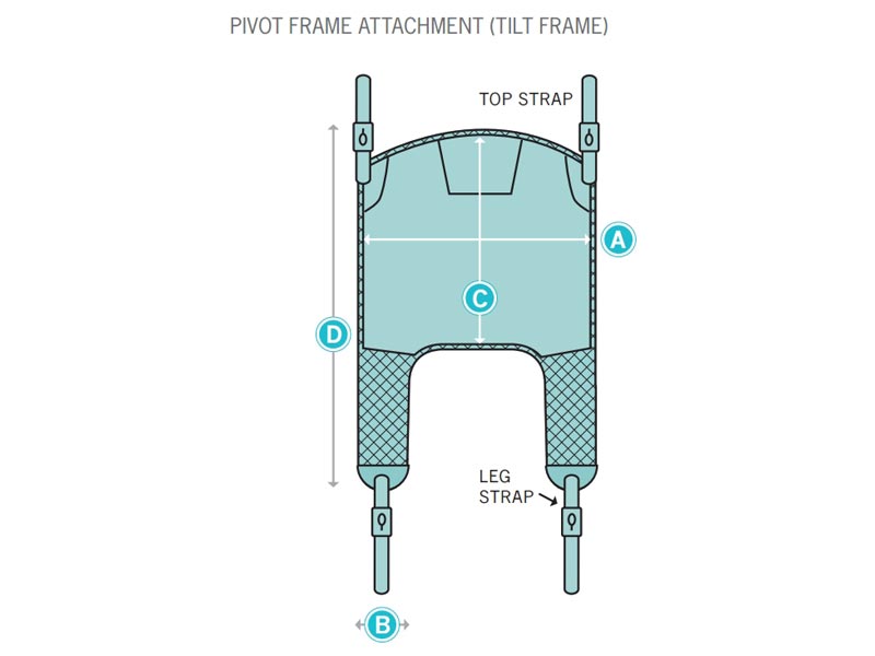 Sling, Pivot Keyhole Clip, with Head Support, Large