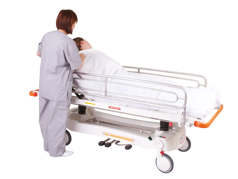 Patient Trolley, Electric Hi-Lo, Backrest, Kneebreak & Trendelenburg ...