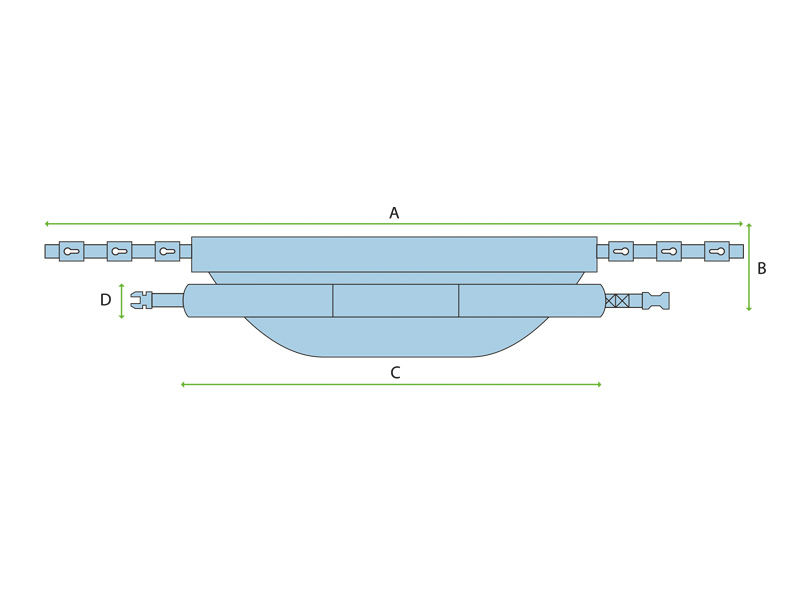 Sling, Stand-Up, Universal Keyhole Clip, with Buckle Belt, Large