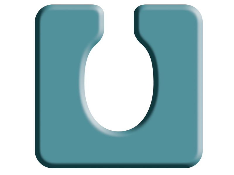 Commode Seat, Pressure Care, 460mm (18in.), Rear Opening, Narrow ...