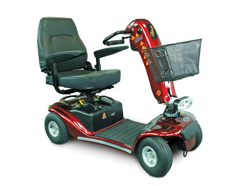 Shoprider GK10 Scooter: Portable, Powerful, Red