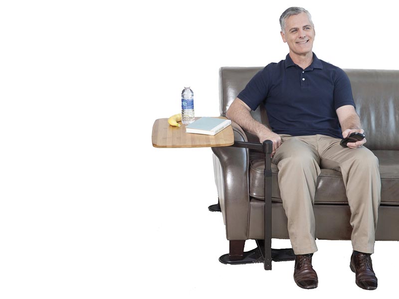 Swivel Over Chair Table | Bamboo Top | Ansa