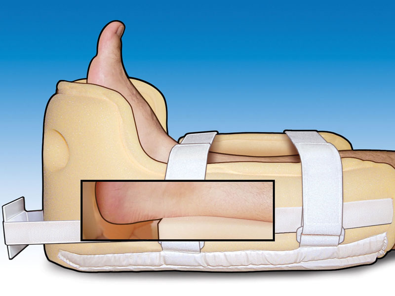 Heel Boot, Foam, Convoluted, Standard, Heelift, Traction
