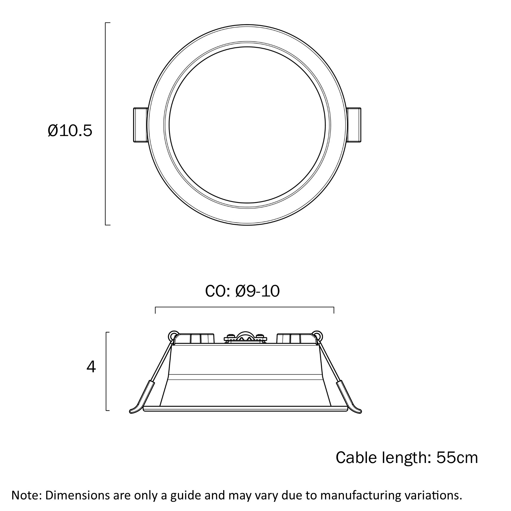 RONDO DOWNLIGHT 3CCT DIM – Telbix