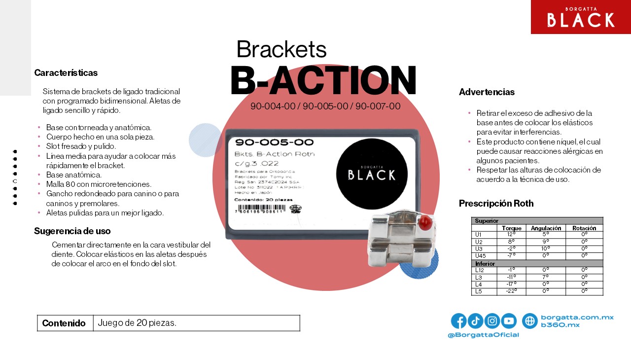 Brackets B-Action torque en base Roth
