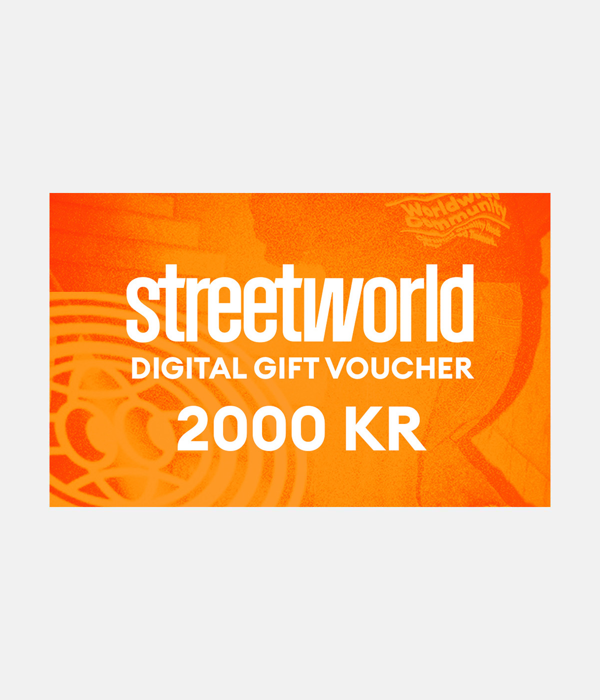 Streetworld Gift Voucher 2000 kr Multicolor