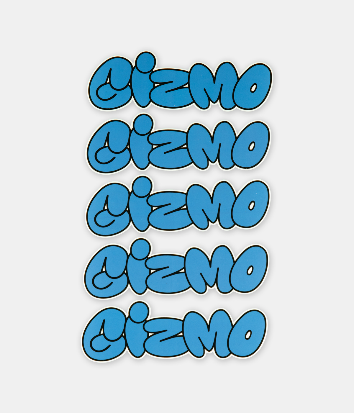 Gizmo Gizmo - Blue Graf Logo 5-pack stickers Blue